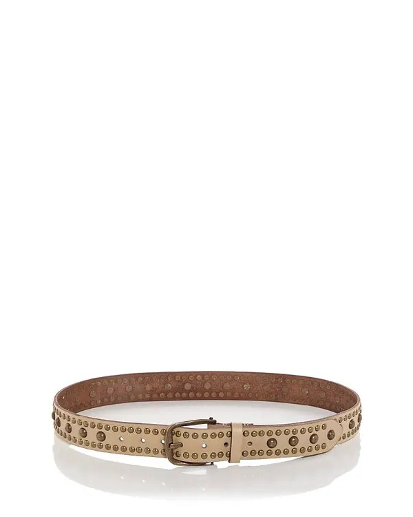 Free People We The Free Sola Stud Leather Belt - Stone Cold