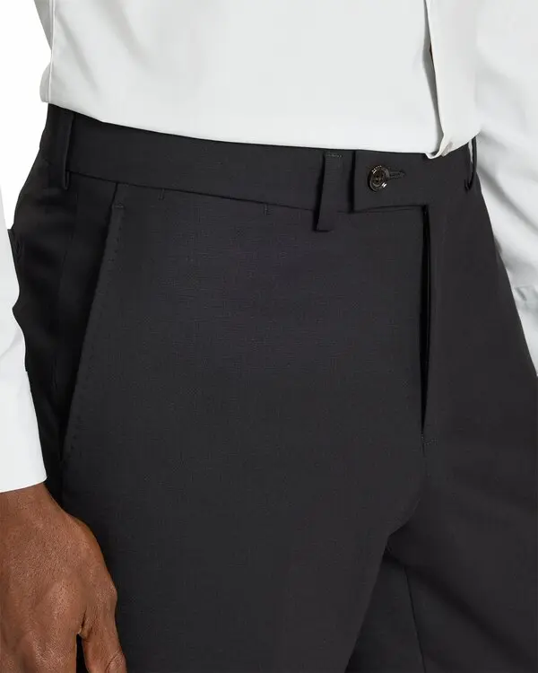 Ted Baker London Wright Bengaline Modern Fit Suit Pants - Black