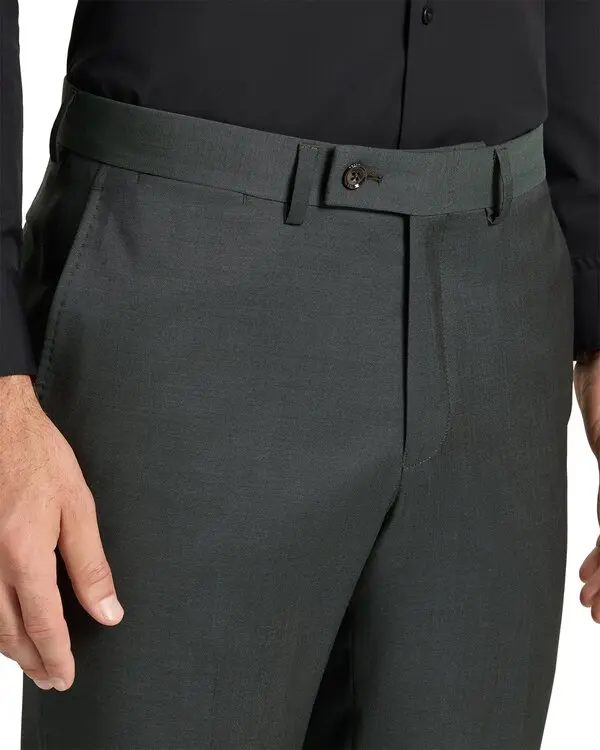 Ted Baker London Twill Modern Fit Suit Pants - Olive
