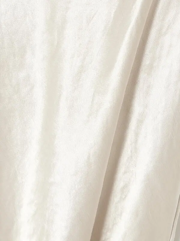 ABADIA Hammered-satin Gown - Silver