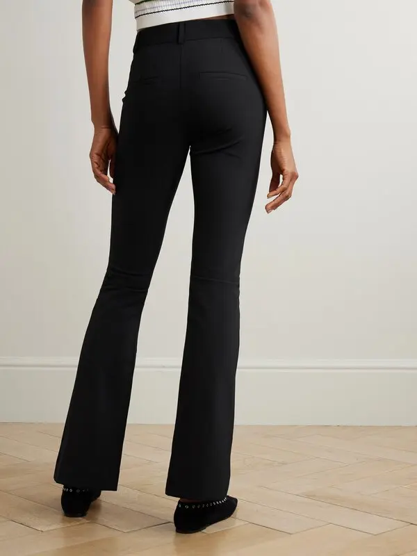 Veronica Beard Hibiscus Pleated Flared Pants