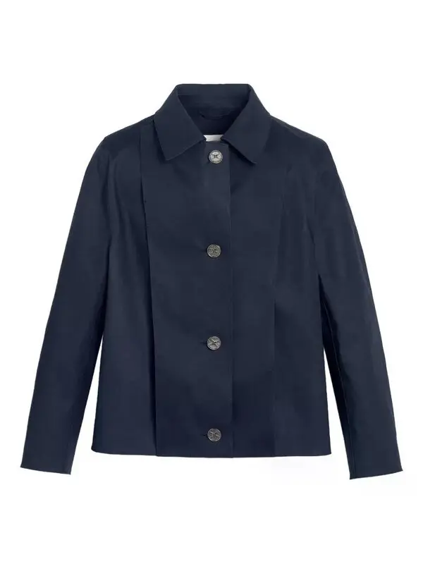 BARRIE Button-fastening Cotton Raincoat