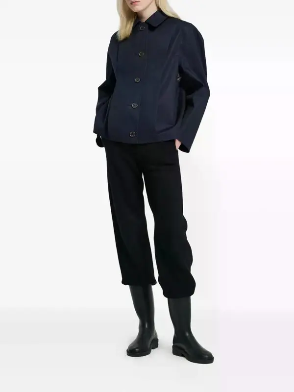 BARRIE Button-fastening Cotton Raincoat