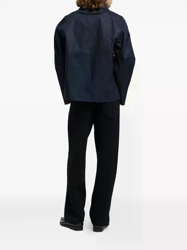 BARRIE Button-fastening Cotton Raincoat