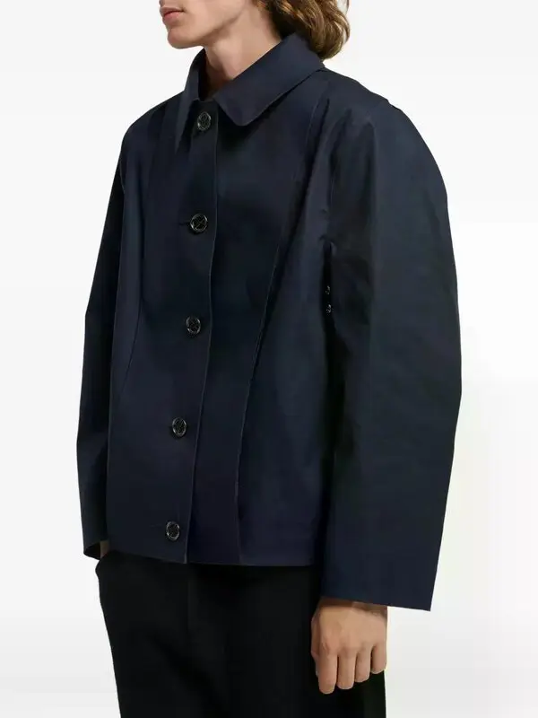 BARRIE Button-fastening Cotton Raincoat
