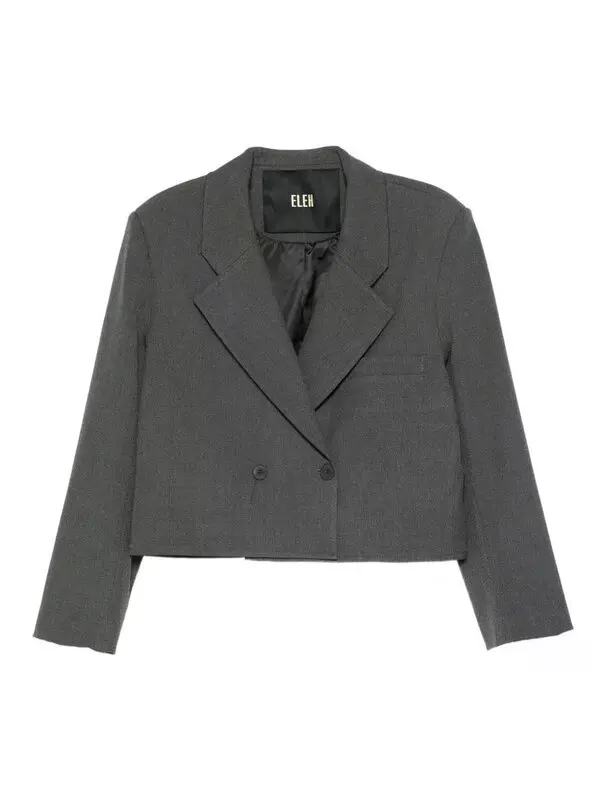 ELEH Double-breasted Cropped Blazer
