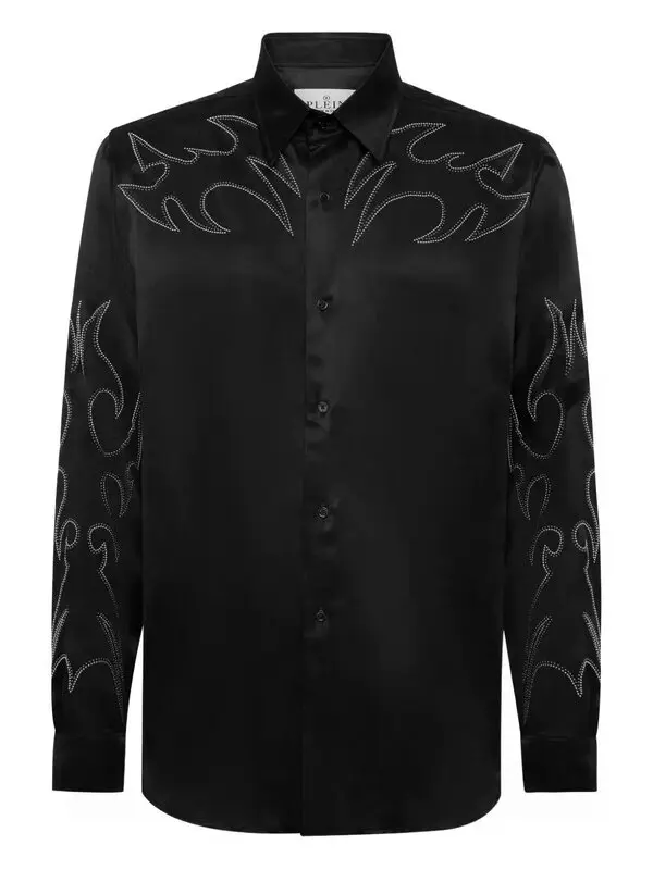 Philipp Plein Texas Flame-detail Shirt