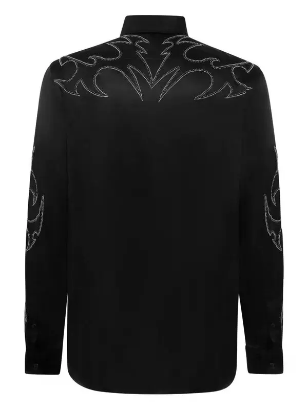 Philipp Plein Texas Flame-detail Shirt