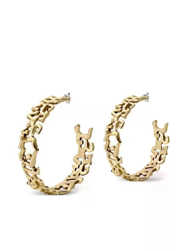 DIESEL® Logo Hoop Earrings
