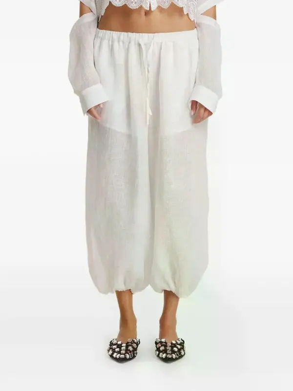 PNK Drawstring Linen Trousers