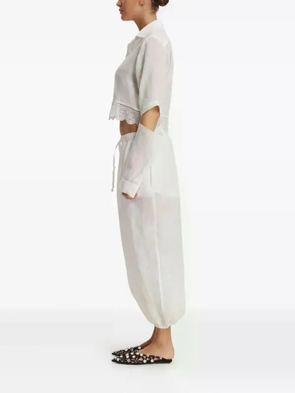 PNK Drawstring Linen Trousers