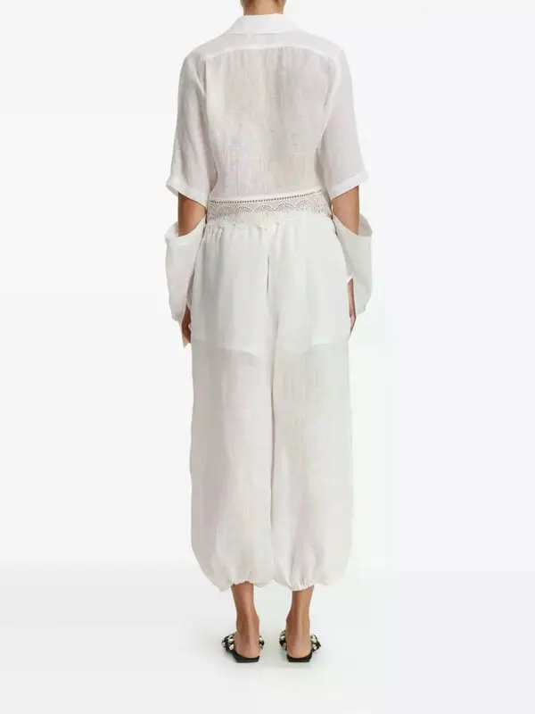 PNK Drawstring Linen Trousers