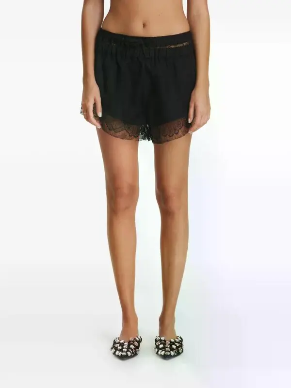 PNK Lace Trim Shorts