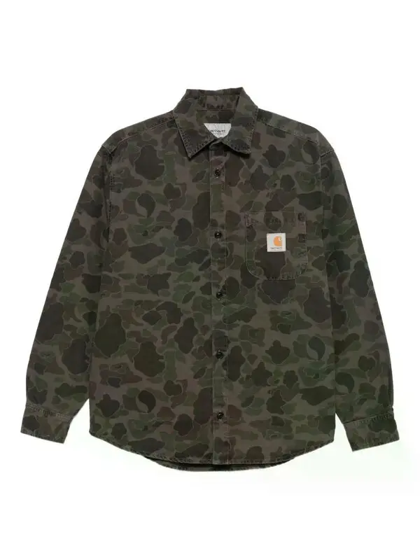 Carhartt Work In Progress Duck Camouflage-pattern Shirt