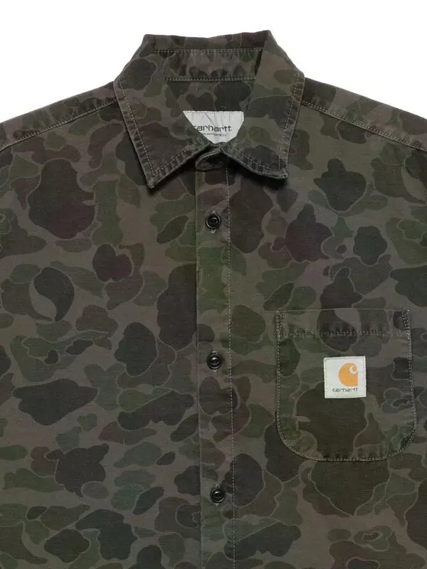 Carhartt Work In Progress Duck Camouflage-pattern Shirt