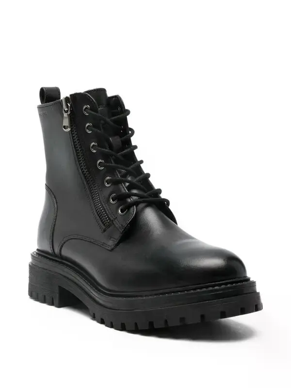 Geox Zip-up Combat Boots