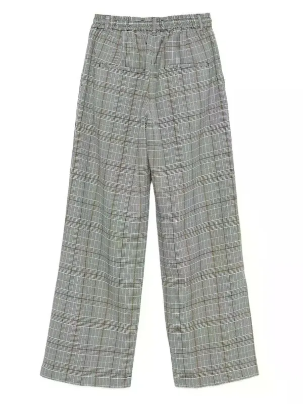 SONG FOR THE MUTE Checked Drawstring-waist Pants