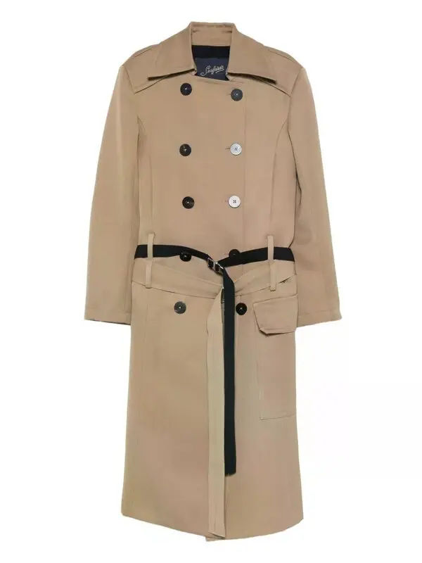 Seafarer Double-breasted Belted Coat