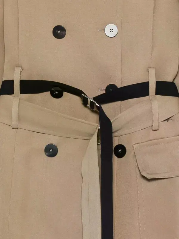 Seafarer Double-breasted Belted Coat