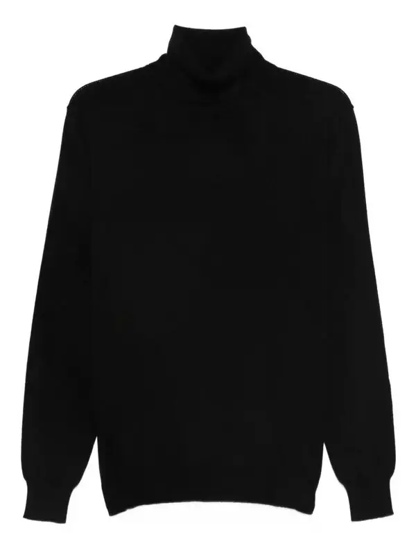 CENERE GB Roll-neck Sweater - Black