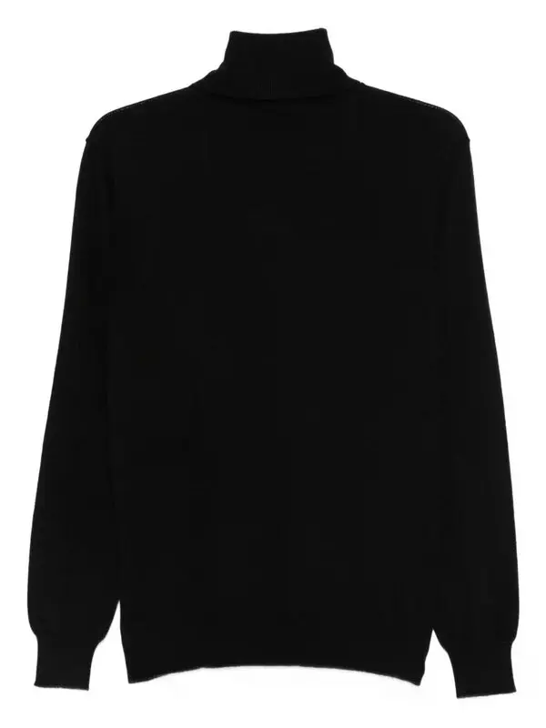 CENERE GB Roll-neck Sweater - Black