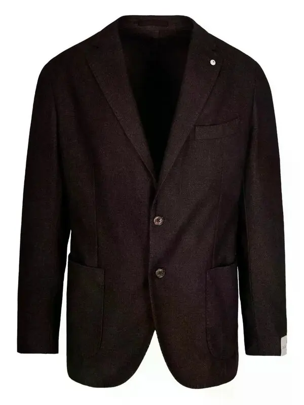 L.B.M. 1911 Notched Lapel Blazer - Brown