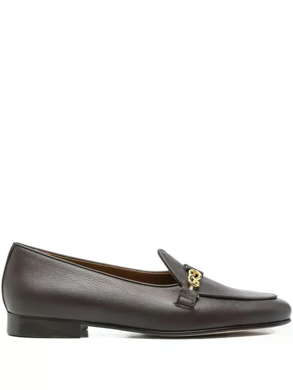 EDHEN MILANO Chain-link Leather Loafers