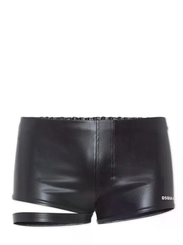 Dsquared2 Faux-leather Swim Trunks