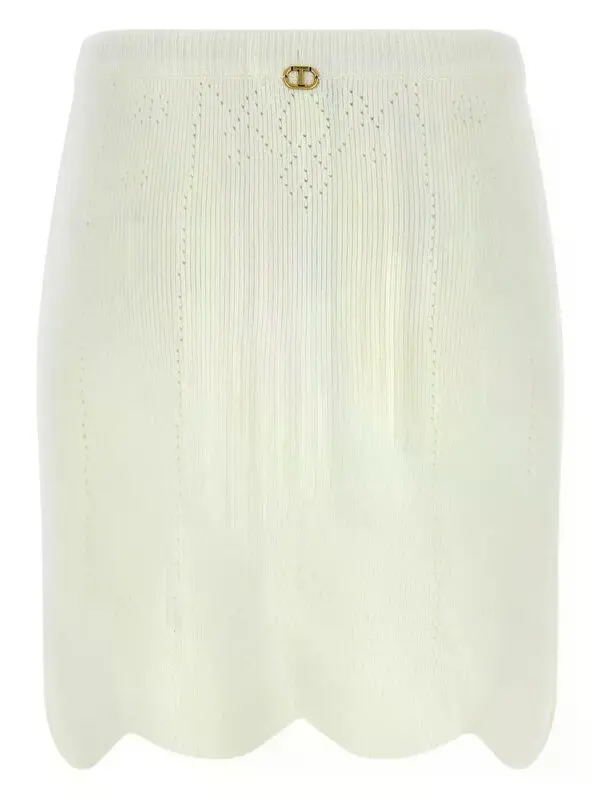 TWINSET Pointelle-detail Mini Skirt