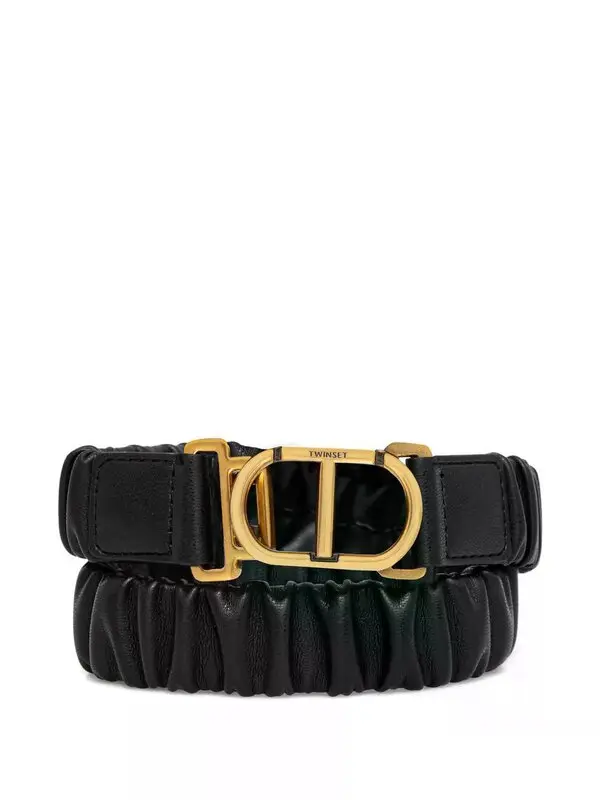 TWINSET Gathered Buckle Belt