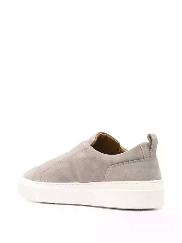 Kiton Suede Slip-on Sneakers - Neutrals