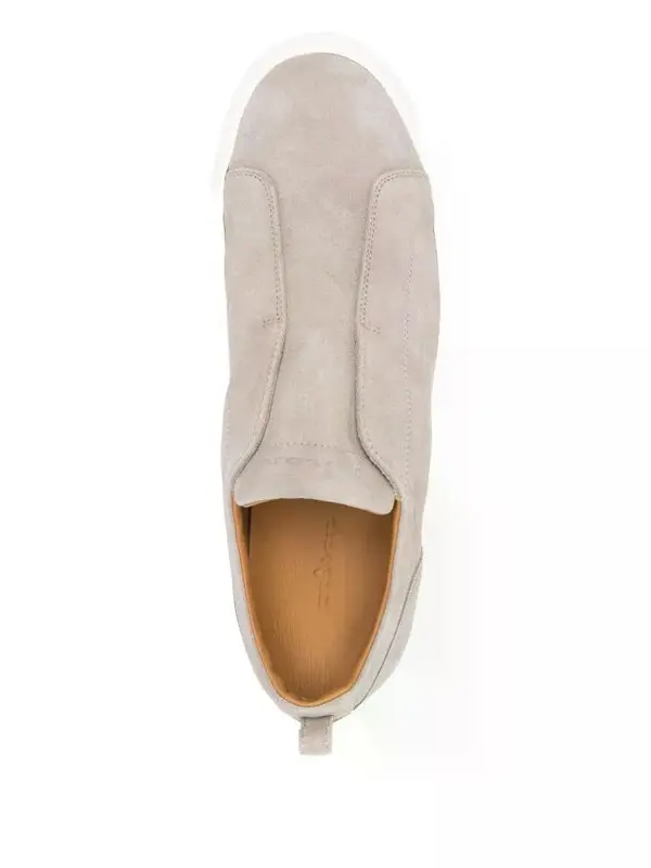 Kiton Suede Slip-on Sneakers - Neutrals