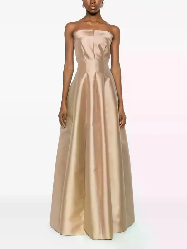 Alberta Ferretti Strapless Gown
