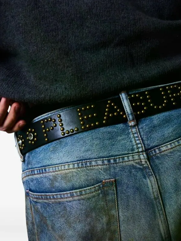 PLEASURES Studded Leather Belt
