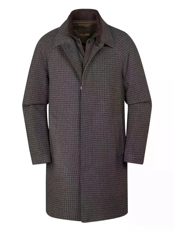 MOORER Marden-h-pp Houndstooth Coat