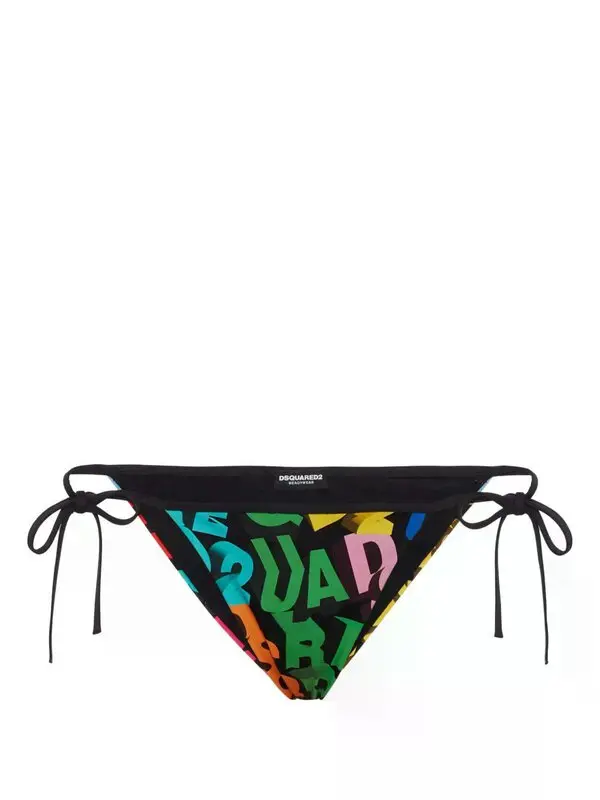 Dsquared2 Logo Bikini Bottoms - Black