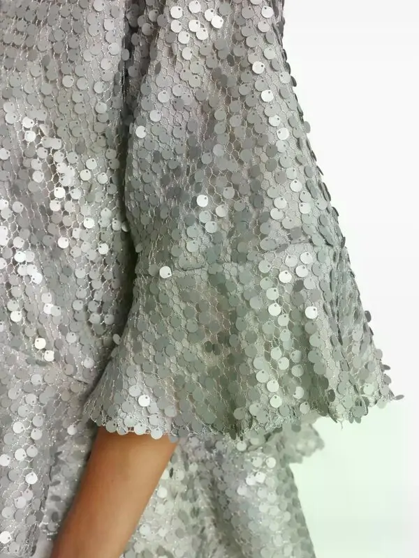 PNK Sequin Ruffled Top