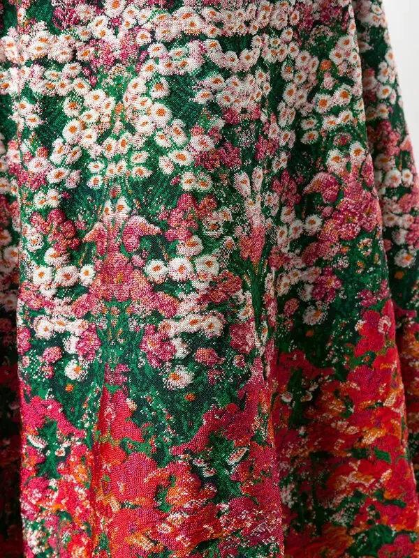 Alexander McQueen Floral Print Midi Skirt