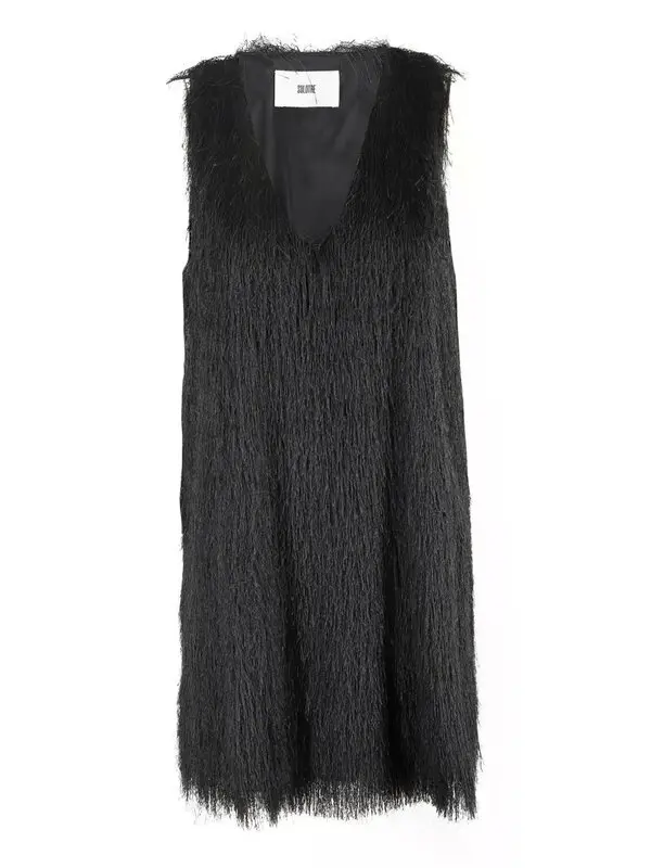 SOLOTRE Fringed Dress
