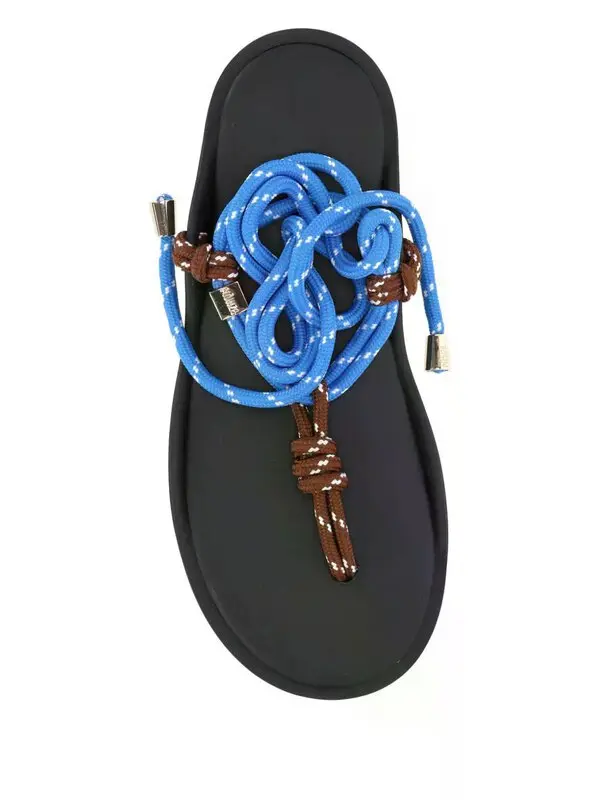 Flowze Rope Detail Flat Sandals - Blue