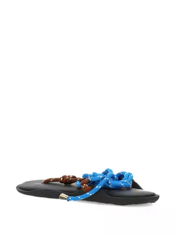 Flowze Rope Detail Flat Sandals - Blue