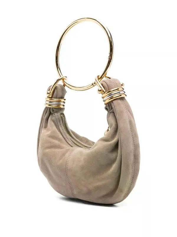 Chloé Suede Tote Bag With Ring Handle