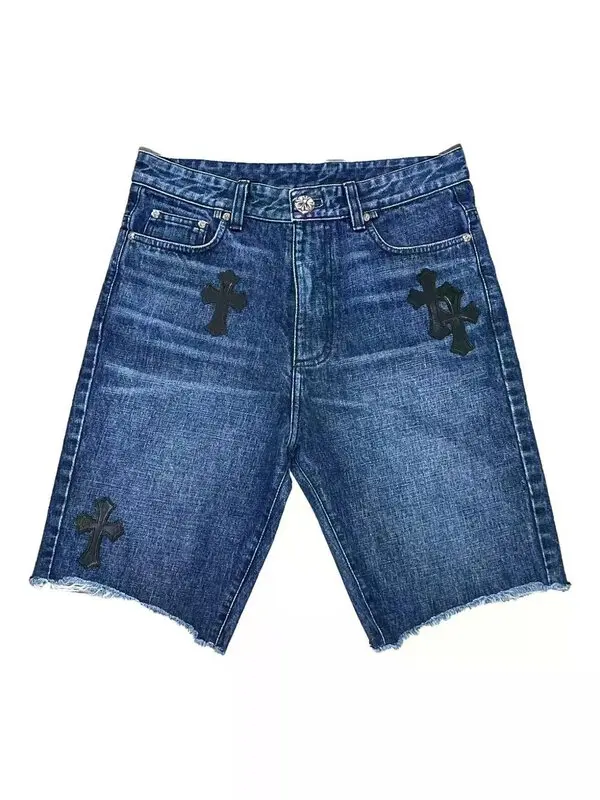 Chrome Hearts Patch-detail Denim Shorts