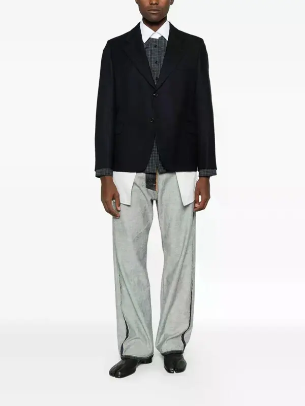 MAISON MARGIELA Single-breasted Blazer - Blue