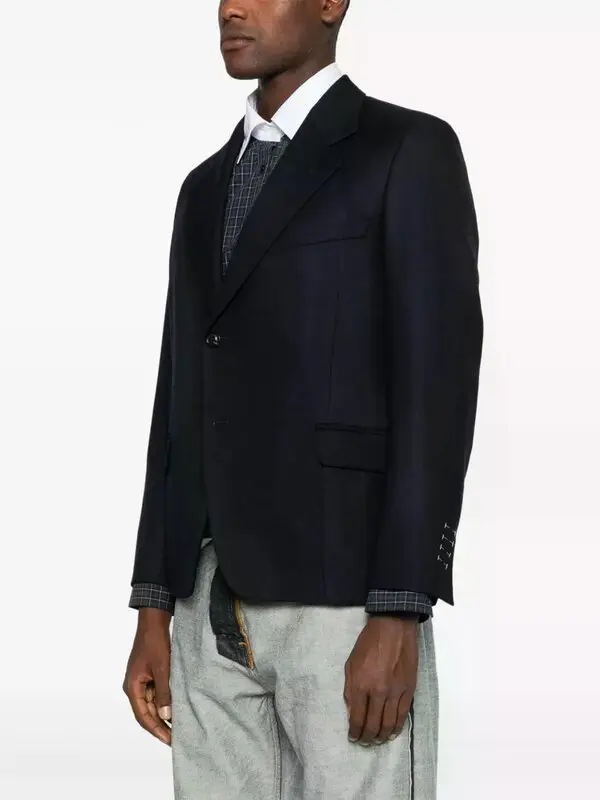 MAISON MARGIELA Single-breasted Blazer - Blue