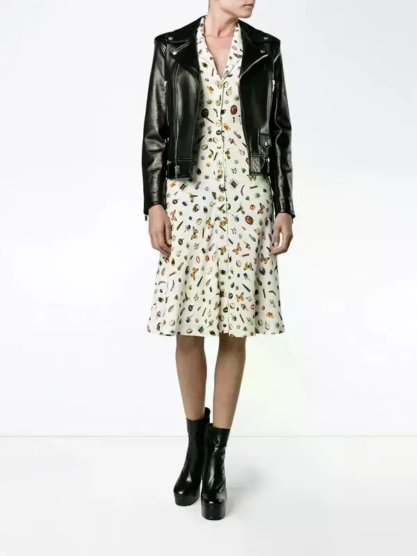Alexander McQueen Obsession Print Shirt Dress