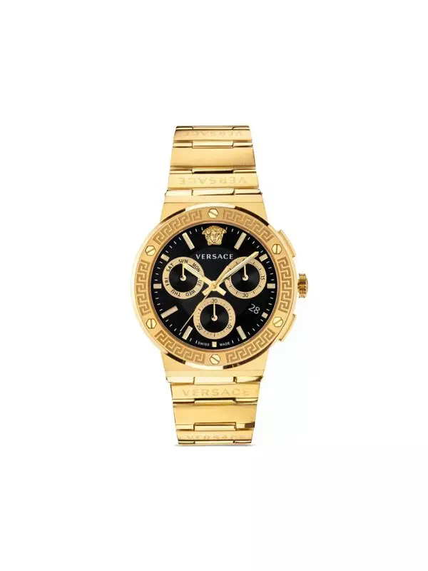 Versace Greca Chrono 43mm - Black