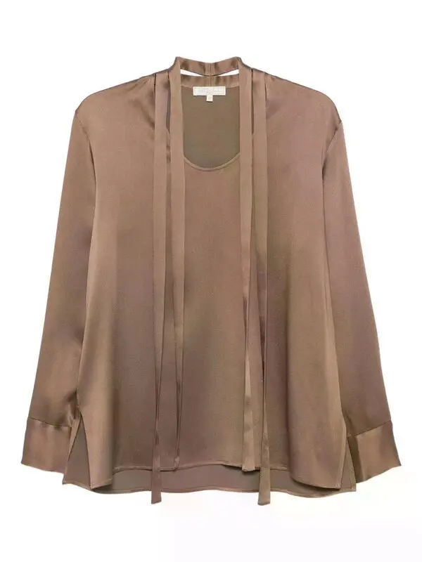 Antonelli Firenze Strap-detail Blouse - Brown