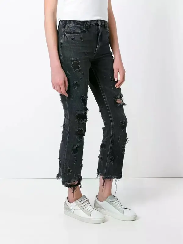 Alexander Wang Distressed Cropped Jeans