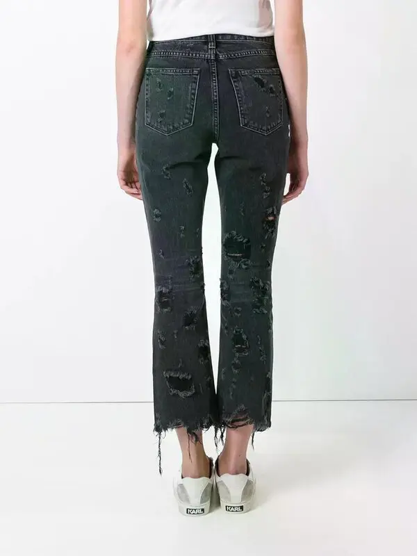 Alexander Wang Distressed Cropped Jeans